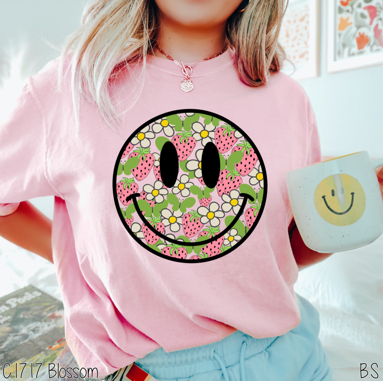 Strawberry Boho Smiley Face #BS5330 – Bama Signs & Screens