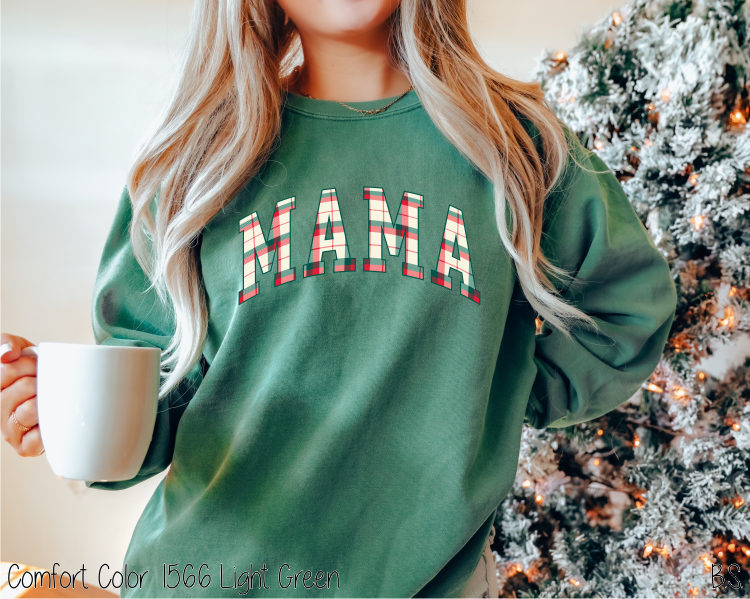 Arched Retro Plaid Mama #BS6265 – Bama Signs & Screens