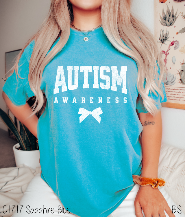 Autism Awareness One Color Bow #BS7859 – Bama Signs & Screens