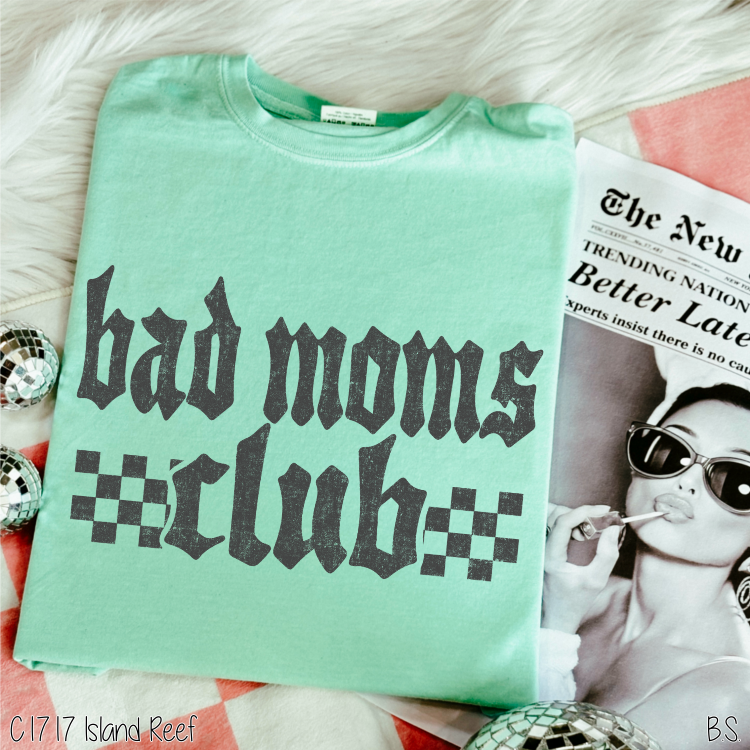 Bad Moms Club Checkered #BS8203 – Bama Signs & Screens