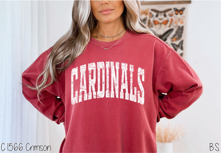 Cardinals Distressed Arch #BS8589 – Bama Signs & Screens