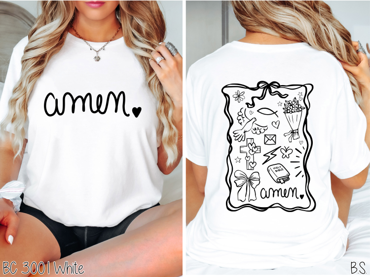 Coquette Frame Amen Doodle #BS8028 – Bama Signs & Screens