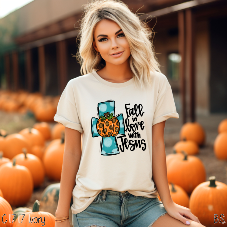 Cross Fall In Love With Jesus #BS5988 – Bama Signs & Screens