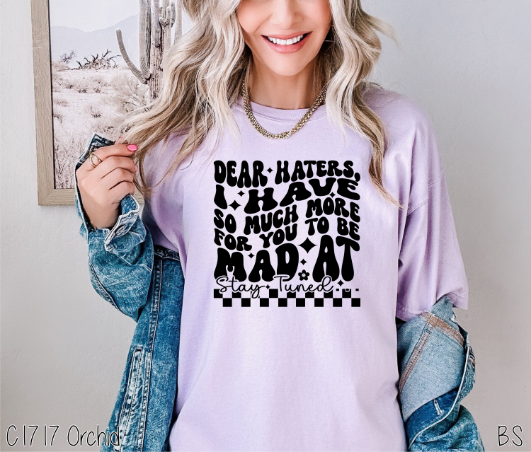 Dear Haters Stay Tuned #BS6618 – Bama Signs & Screens