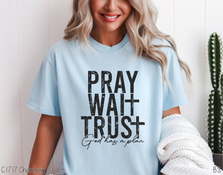 Distressed Pray Wait Trust Plan #BS6987 – Bama Signs & Screens