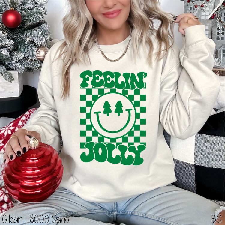 Feeling Jolly Checkered Smile #BS7543 – Bama Signs & Screens