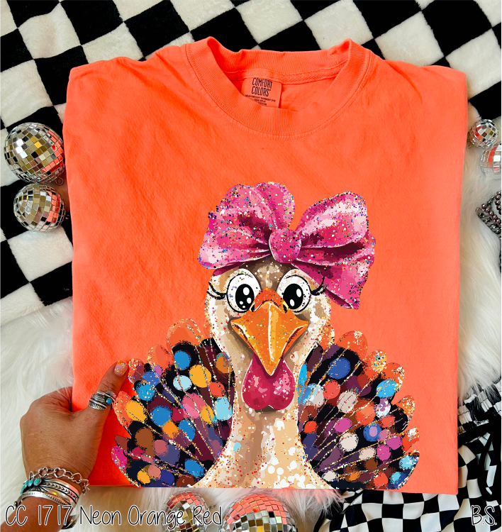 Glam Glitter Brushstroke Turkey #BS8387 – Bama Signs & Screens