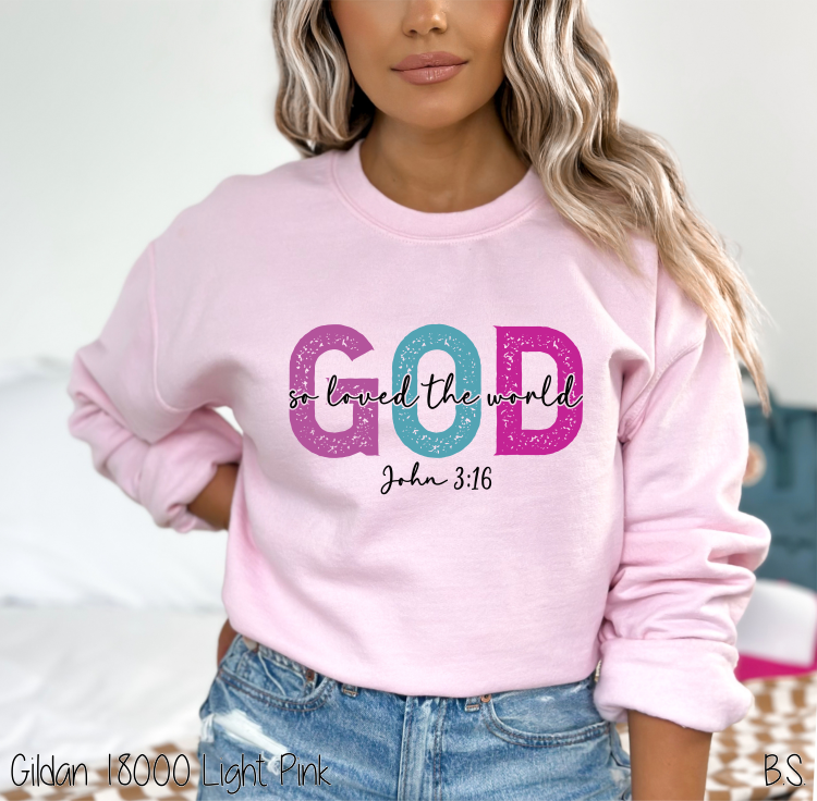 God So Loved The World #BS6447 – Bama Signs & Screens