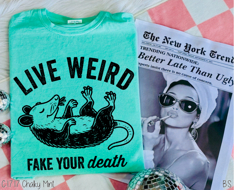 Live Weird Fake Death #BS8261 – Bama Signs & Screens