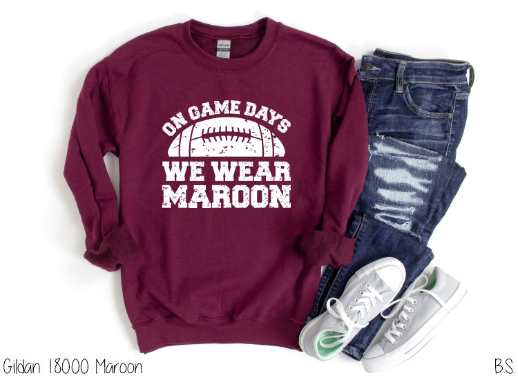 Exclusive Maroon On Game Days #BS7108 – Bama Signs & Screens
