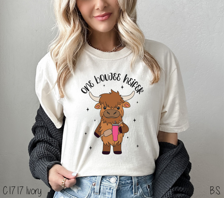 One Boujee Heifer Cow #BS6320 – Bama Signs & Screens