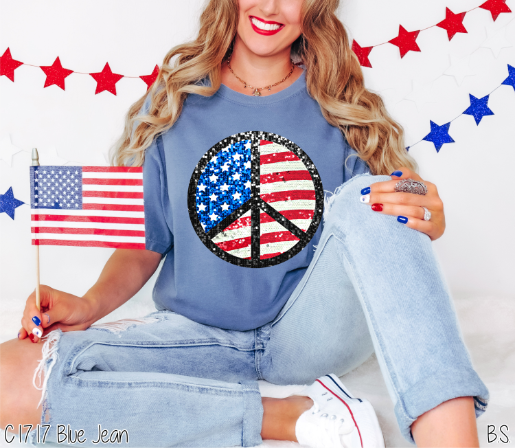 Peace Sign Faux Sparkly #BS6970 – Bama Signs & Screens