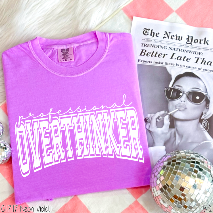 Professional Overthinker Arched #BS8215 – Bama Signs & Screens