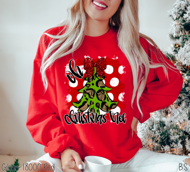 Red Dot Oh Christmas Tree #BS6207 – Bama Signs & Screens