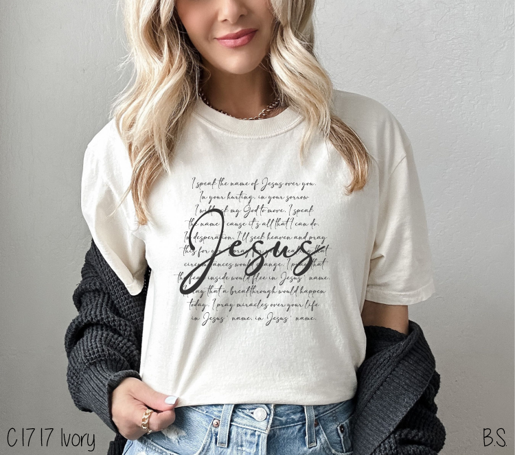 Script Speak The Name Of Jesus #BS6065 – Bama Signs & Screens