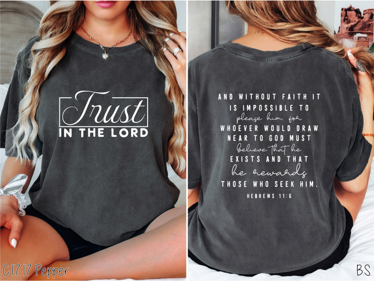 Trust In The Lord Verse #BS7625 – Bama Signs & Screens