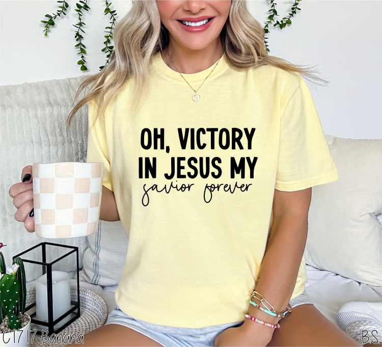 Victory In Jesus One Color #BS7873 – Bama Signs & Screens