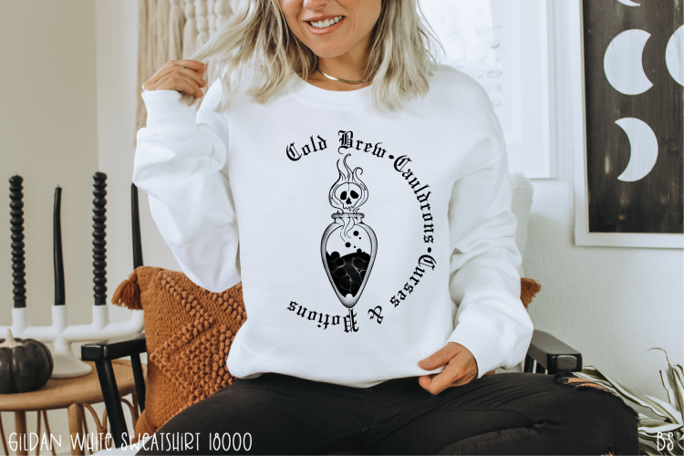 Cold Brew Cauldrons Curses & Potions #BS3704 – Bama Signs & Screens