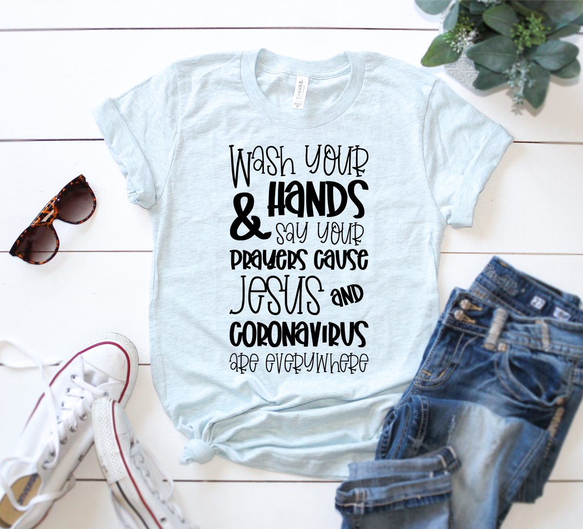 Wash Your Hands & Say Your Prayers #BS577 – Bama Signs & Screens